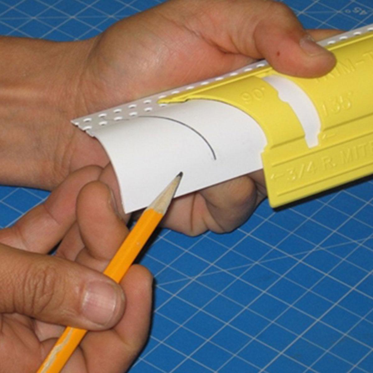 Trim-Tex 3/4in Drywall Bullnose Miter Marker Trim-Tex 3/4in Drywall Bullnose Miter Marker